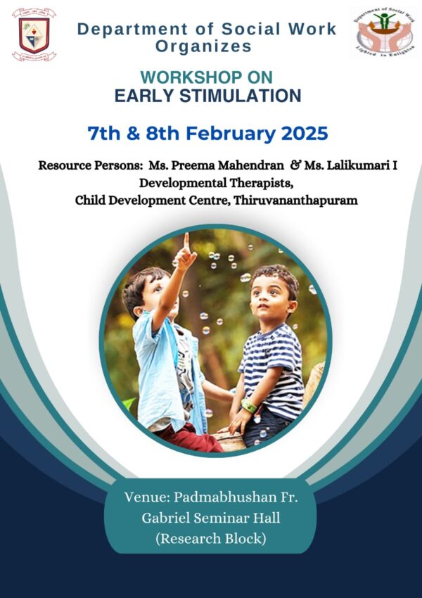 Workshop on Early Stimulation - St. Joseph’s College (Autonomous)
